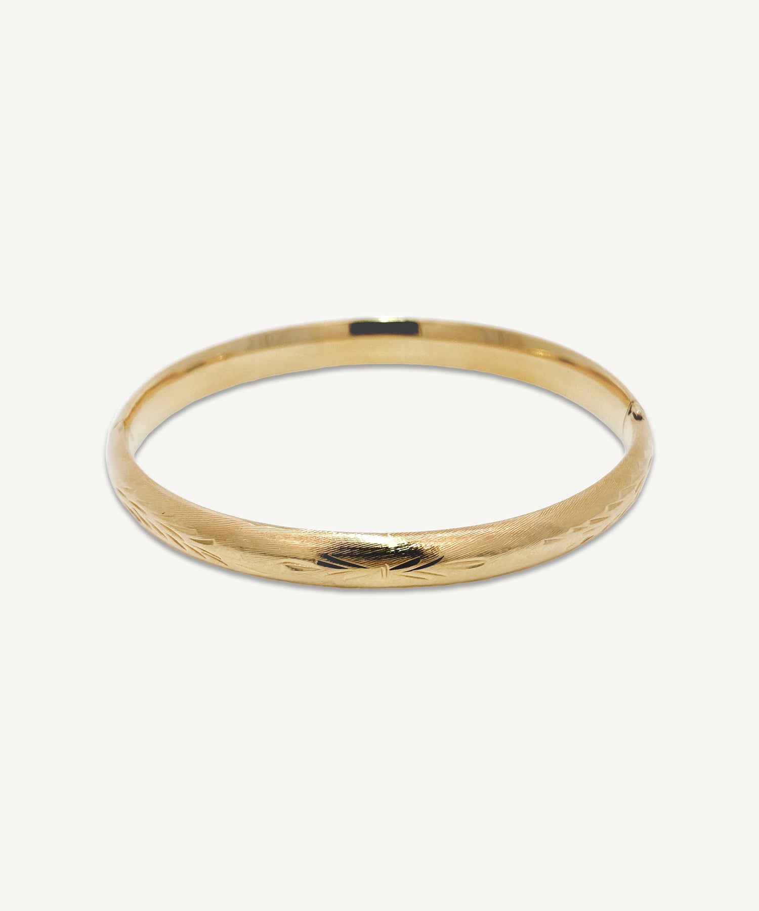 Vintage Engraved Gold Bangle – MADISON LOVED